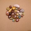 15 Small Olive-shaped Pebbles, Stone Jordan Almonds, Smooth Oval Full ...