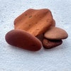 15 Small Olive-shaped Pebbles, Stone Jordan Almonds, Smooth Oval Full ...