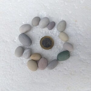 15 Small Olive-shaped Pebbles, Stone Jordan Almonds, Smooth Oval Full ...