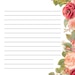 Lined Paper Printable Roses Digital Download/instant - Etsy