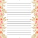 Tiny Roses Lined Paper Printable Digital Download/stationery/journal ...