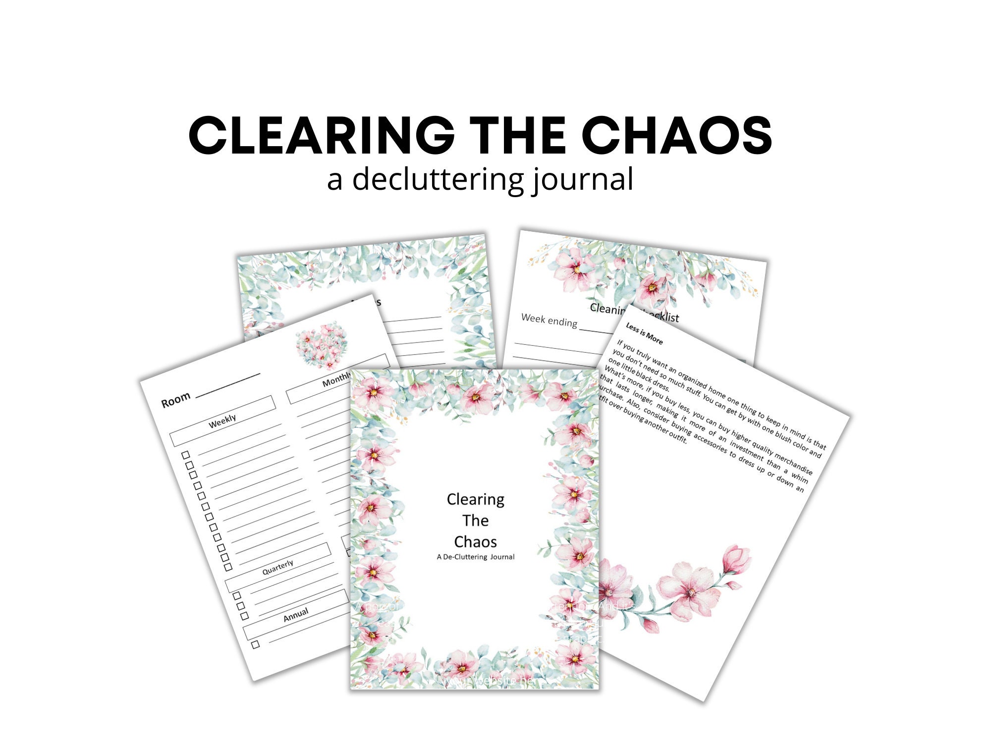 Clearing the Chaos Planner - Etsy