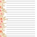 Tiny Roses Lined Paper Printable Digital Download/stationery/journal ...