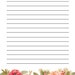 Lined Paper Printable Roses Digital Download/instant - Etsy