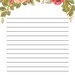 Lined Paper Printable Roses Digital Download/instant - Etsy