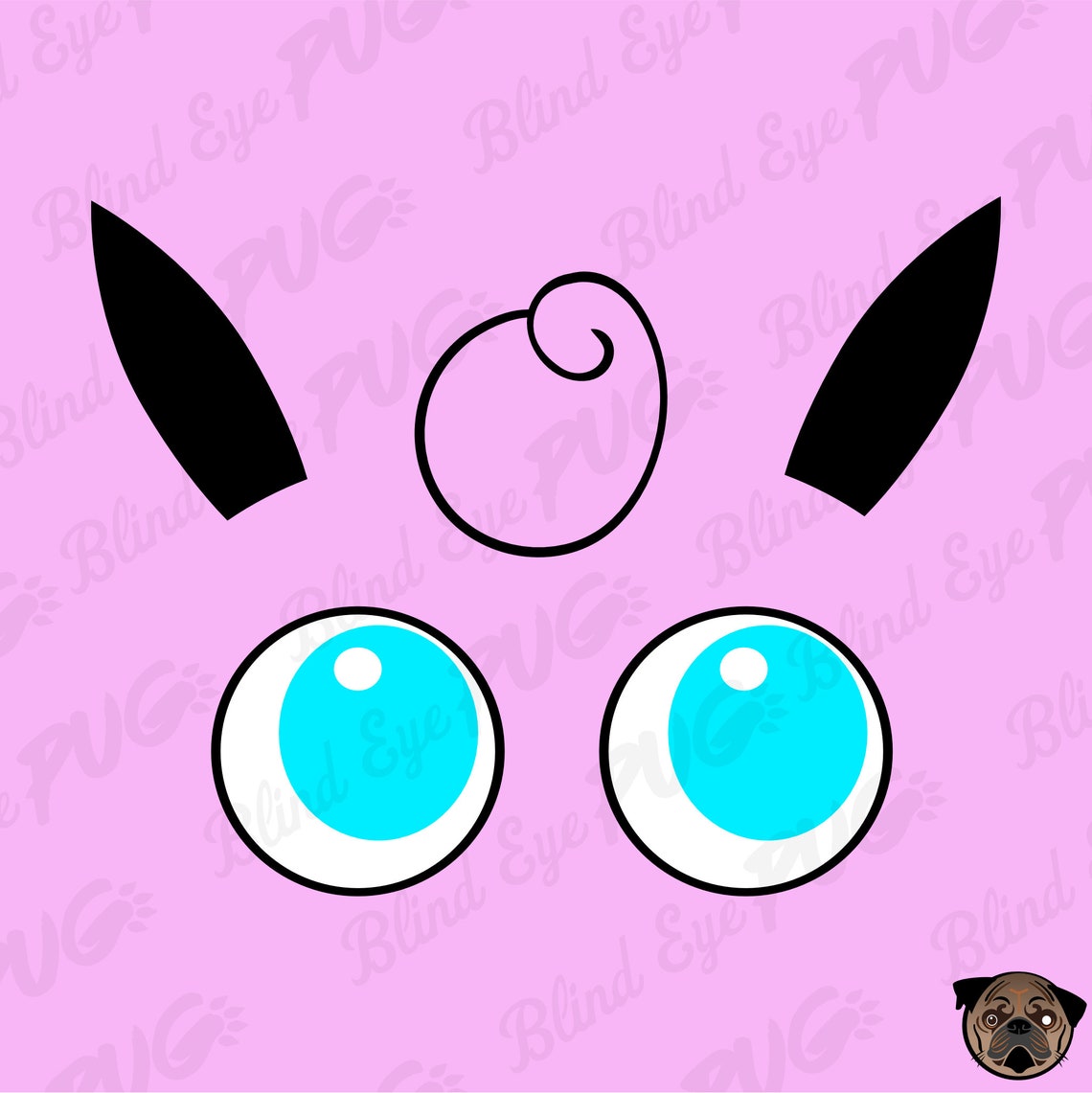 Wigglytuff SVG T-shirt Designpokemonsmash - Etsy