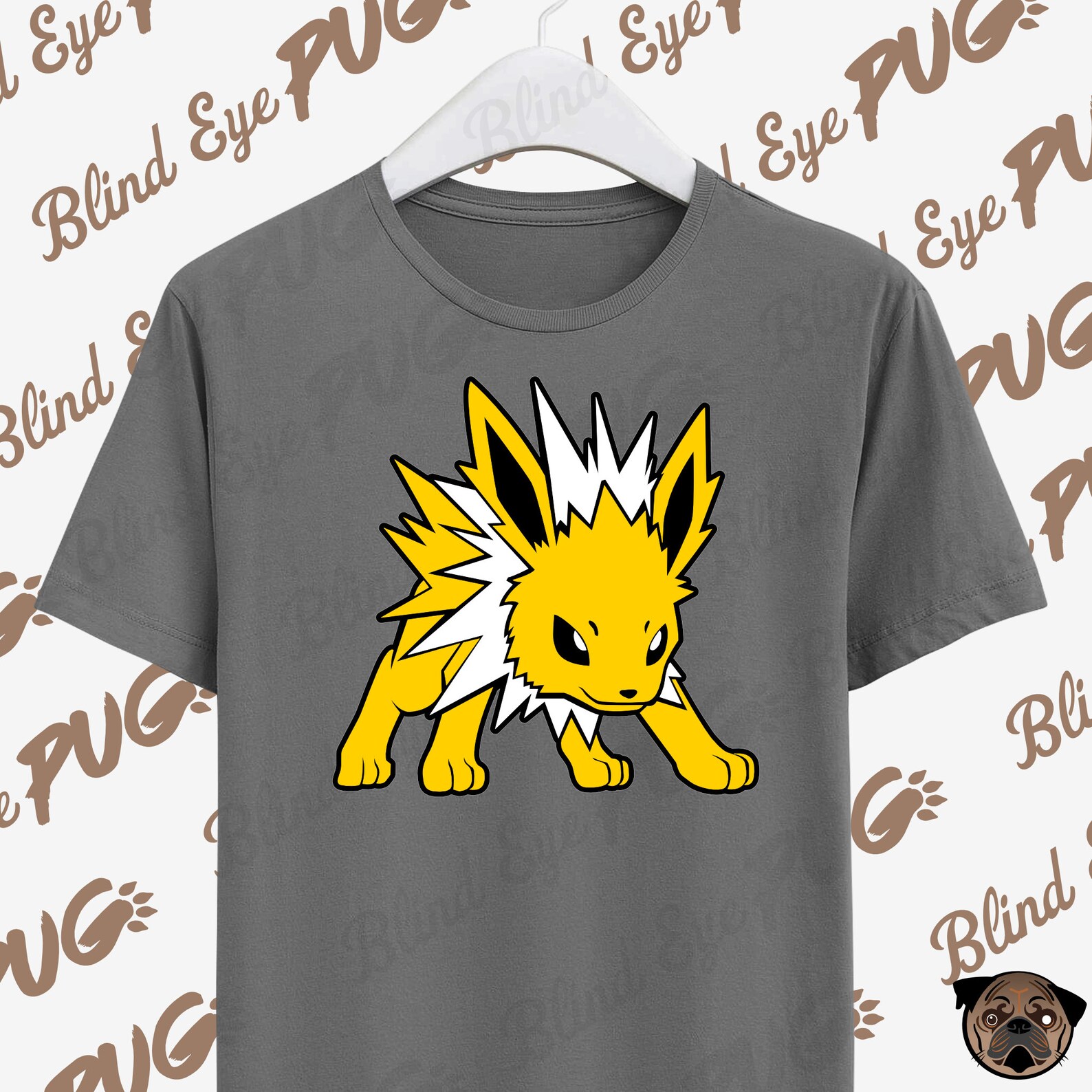 Jolteon SVG Layer Pokemon Smash Brother Eevee Pikachu - Etsy