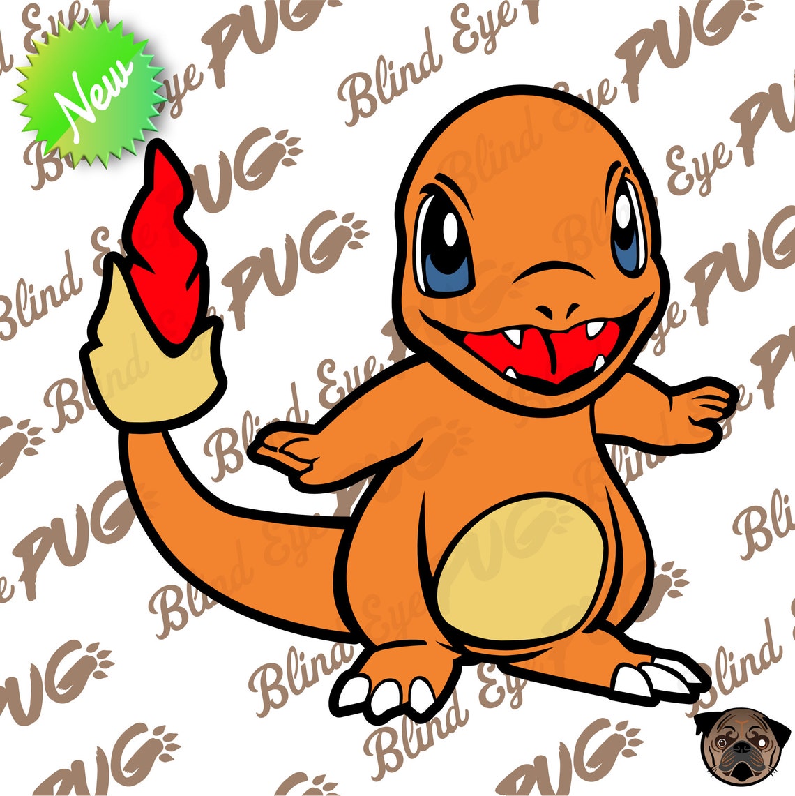Charmander SVG Layer Pokemon Smash Brother Eevee Pikachu - Etsy