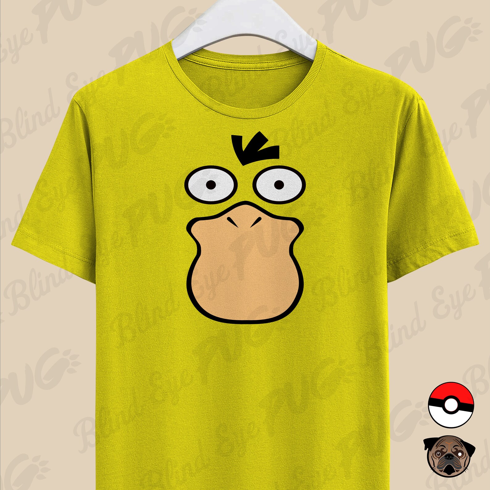 Psyduck SVG T-Shirt DesignPokemonSmash | Etsy