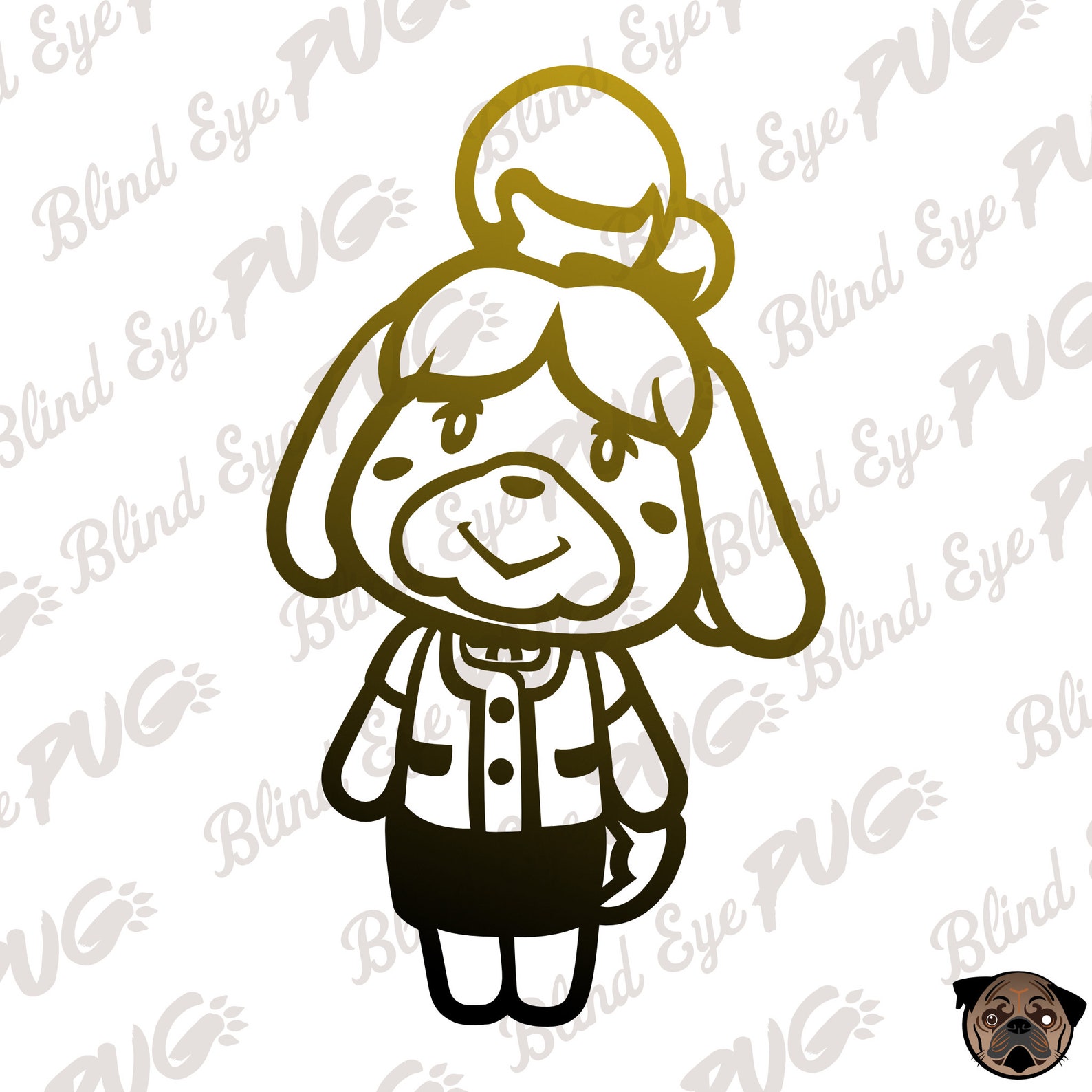 Isabelle Flat SVG Nintendo Animal Crossing New leaf City | Etsy