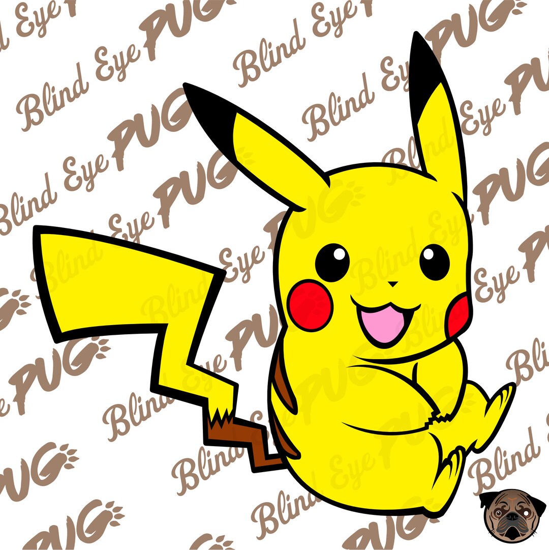 Pikachu SVG Layer Pokemon Smash Brother Eevee Pikachu - Etsy