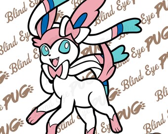 Leafeon SVG Layer Pokemon Smash Brother Eevee Pikachu | Etsy