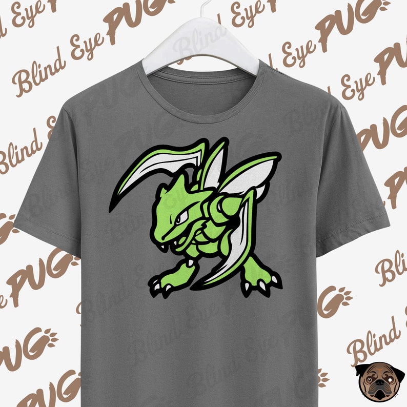 Scyther SVG Layer Pokemon Smash Brother Eevee Pikachu | Etsy