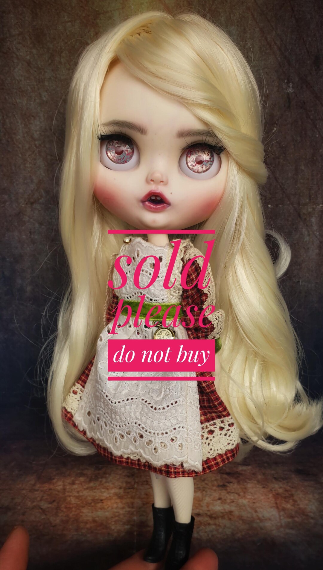 Natalie Vampire Blythe Custom Doll Blythe Doll Ooak - Etsy