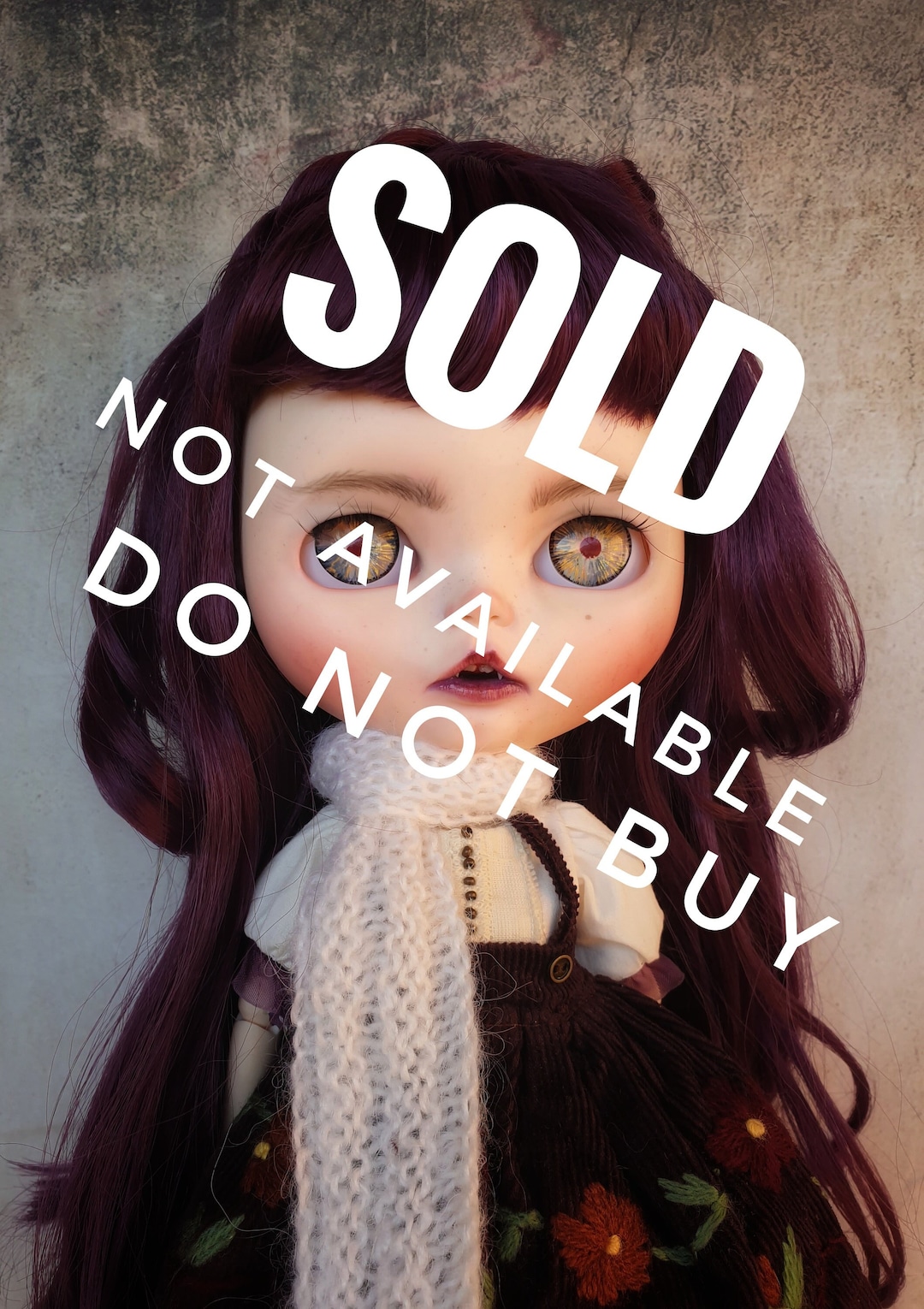 SOLD Amelia Vampire Blythe Custom Blythe Doll Ooak - Etsy UK