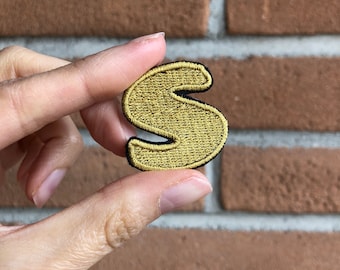 Embroidered Patch Letter - Etsy