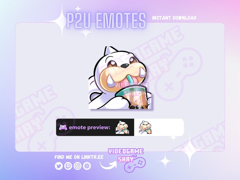 Seel SIP Boba Pokemon Emotes for Twitch/discord | Gaming | Streaming ...