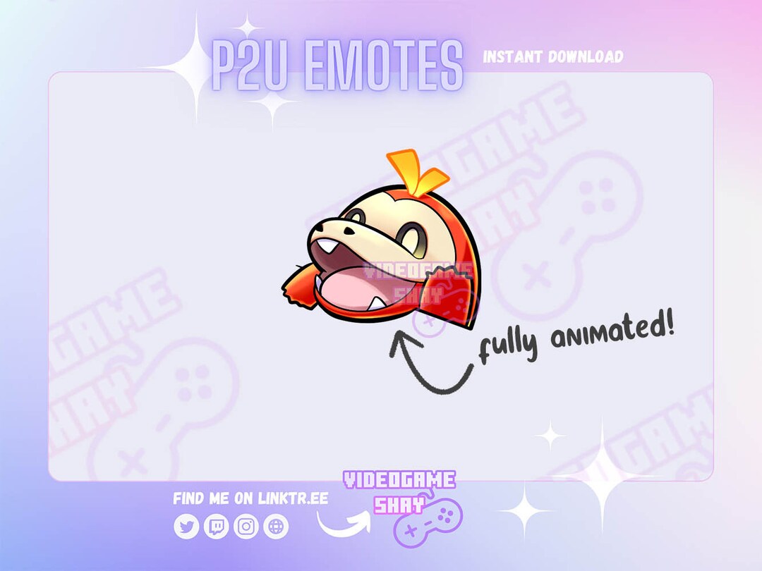 Animated Pokemon Fuecoco Bongo Tap Emote for Twitch and Discord ...