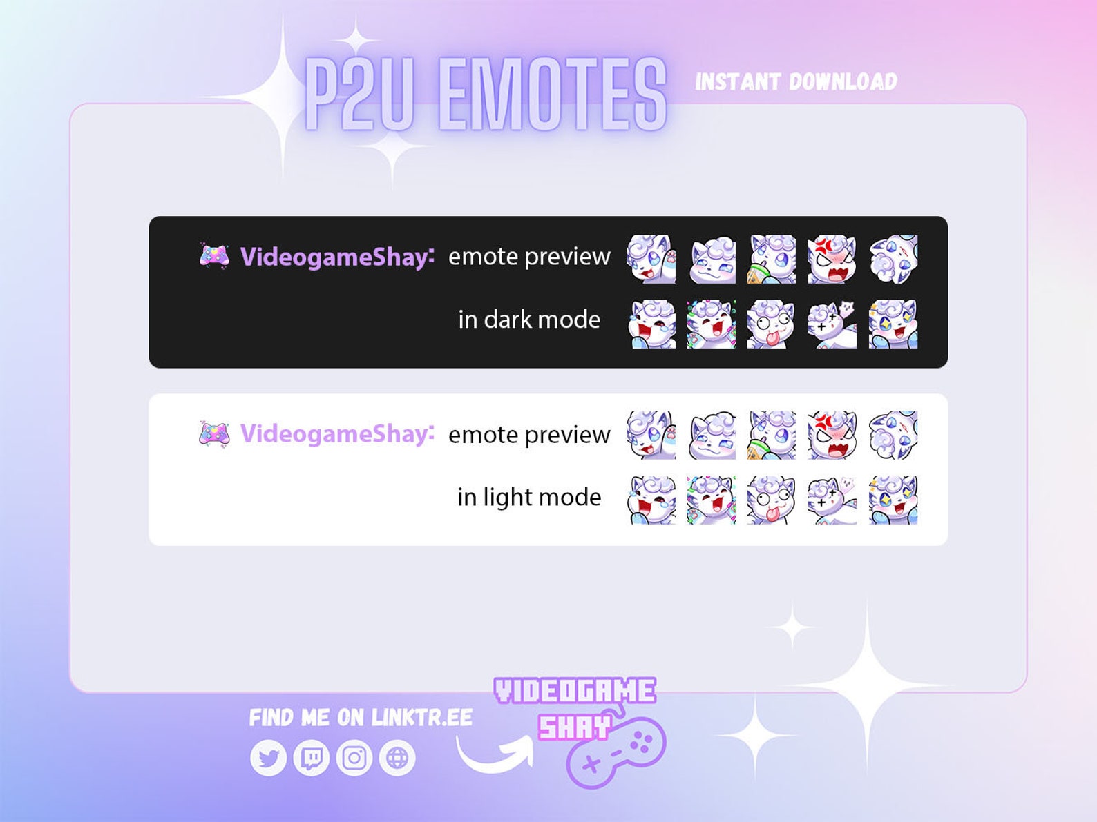 Alolan Vulpix Pokemon Emote Mega 10 Pack for Twitch/discord | Gaming ...