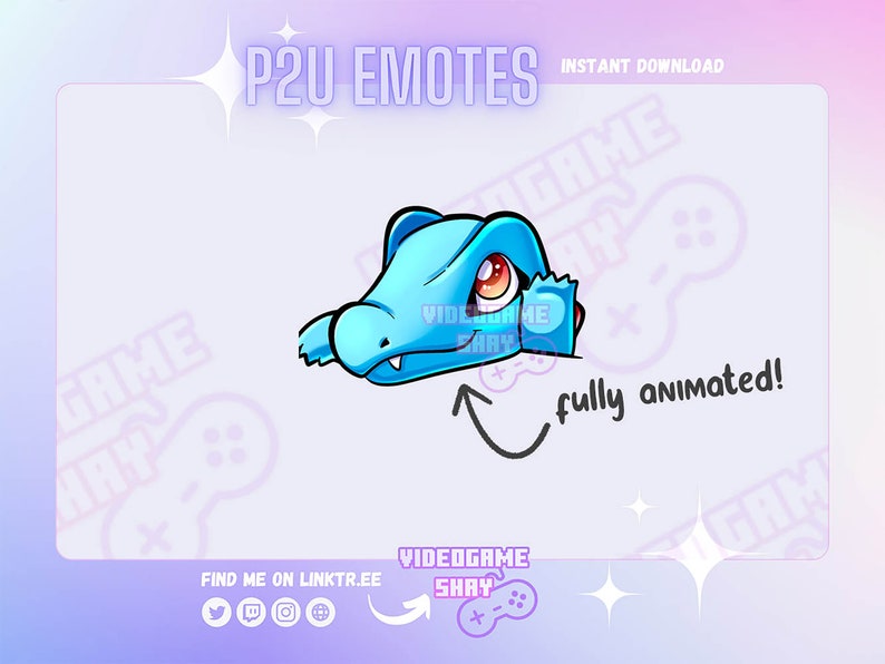 Animated Pokemon Emotes Totodile Bongo Tap for Twitch/discord | Gaming ...