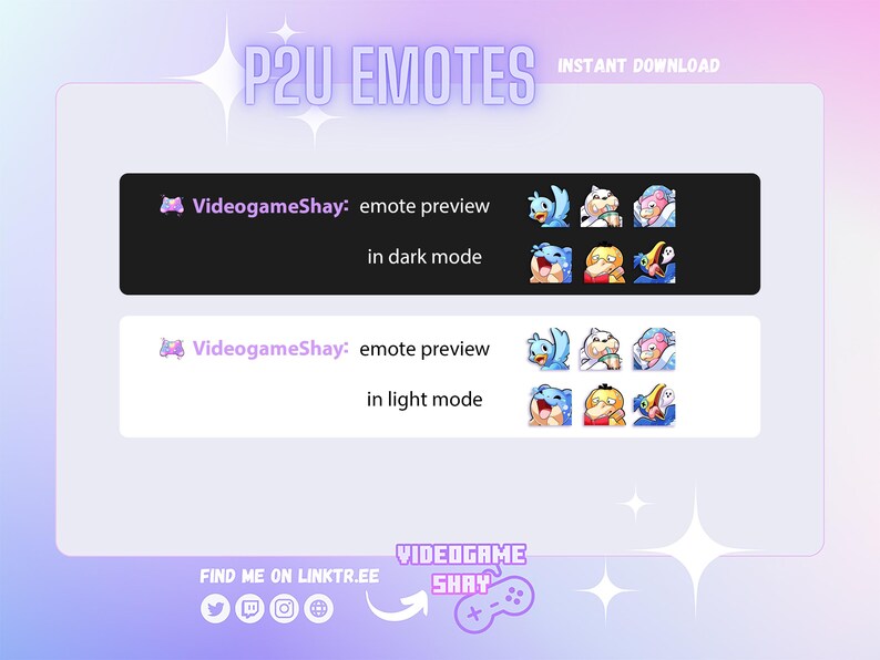 Summer Pokemon Emote Pack Twitch/discord | Gaming | Streaming | Discord ...