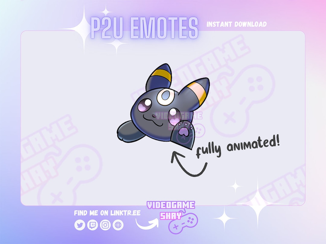 Animated Emote Pokemon Umbreon Bongo Tap Emote Twitch/youtube | Gaming ...