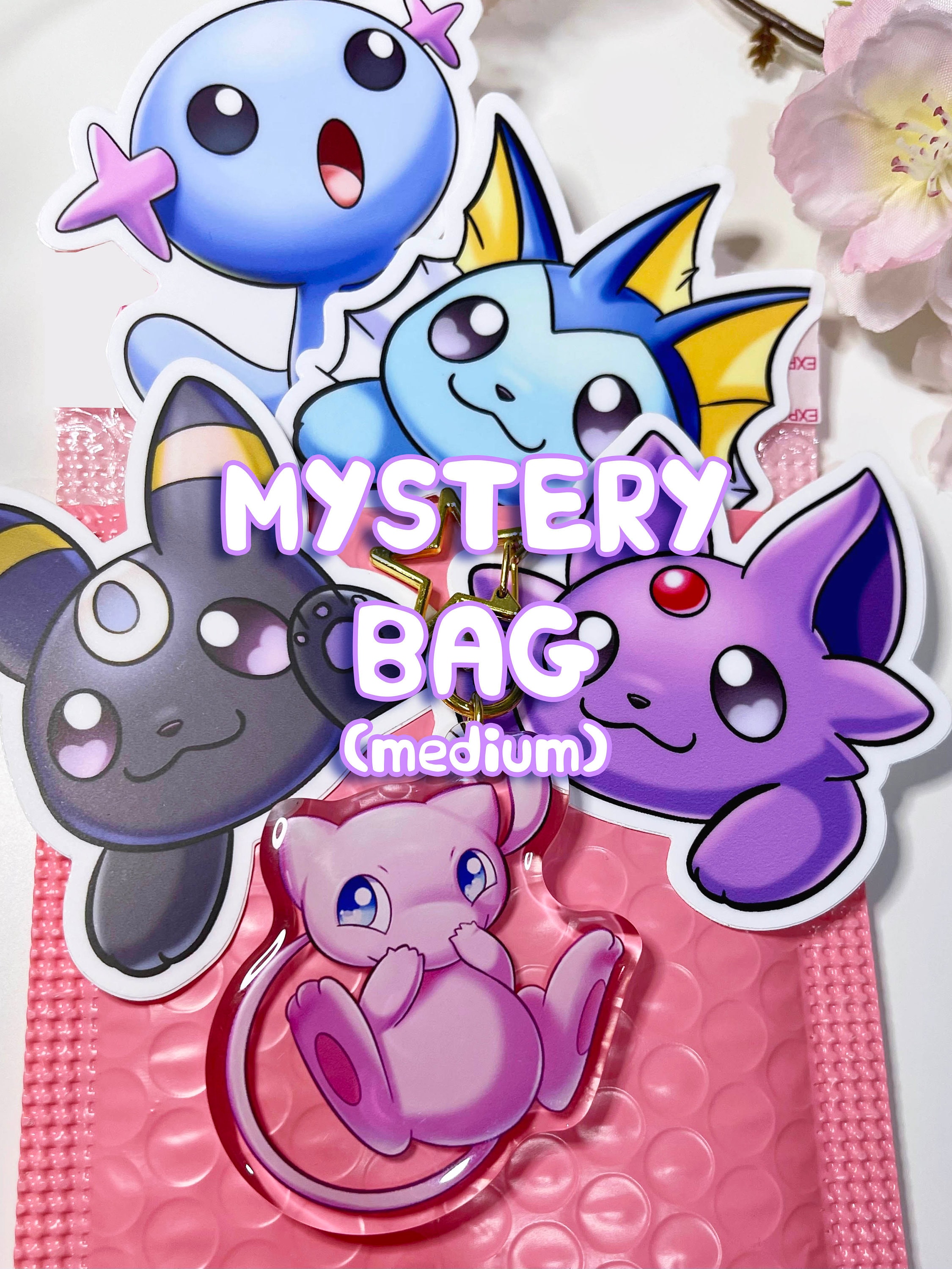 Mystery Bag - Premium Pokemon Stickers, Enamel Pins, Keychains and Art ...
