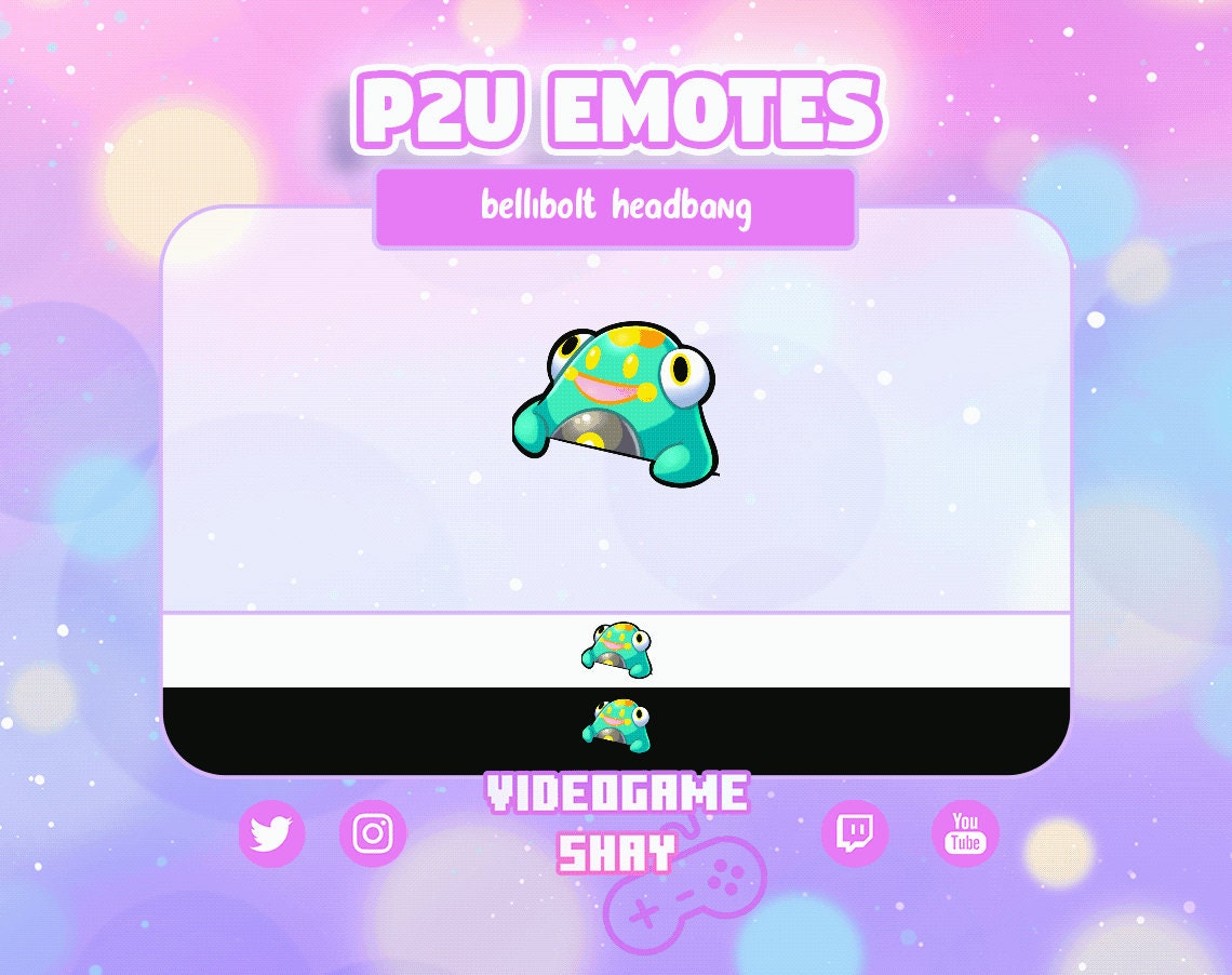 Bellibolt Head Bang Tap Twitch Pokemon Scarlet Violet Animated Emote - Etsy