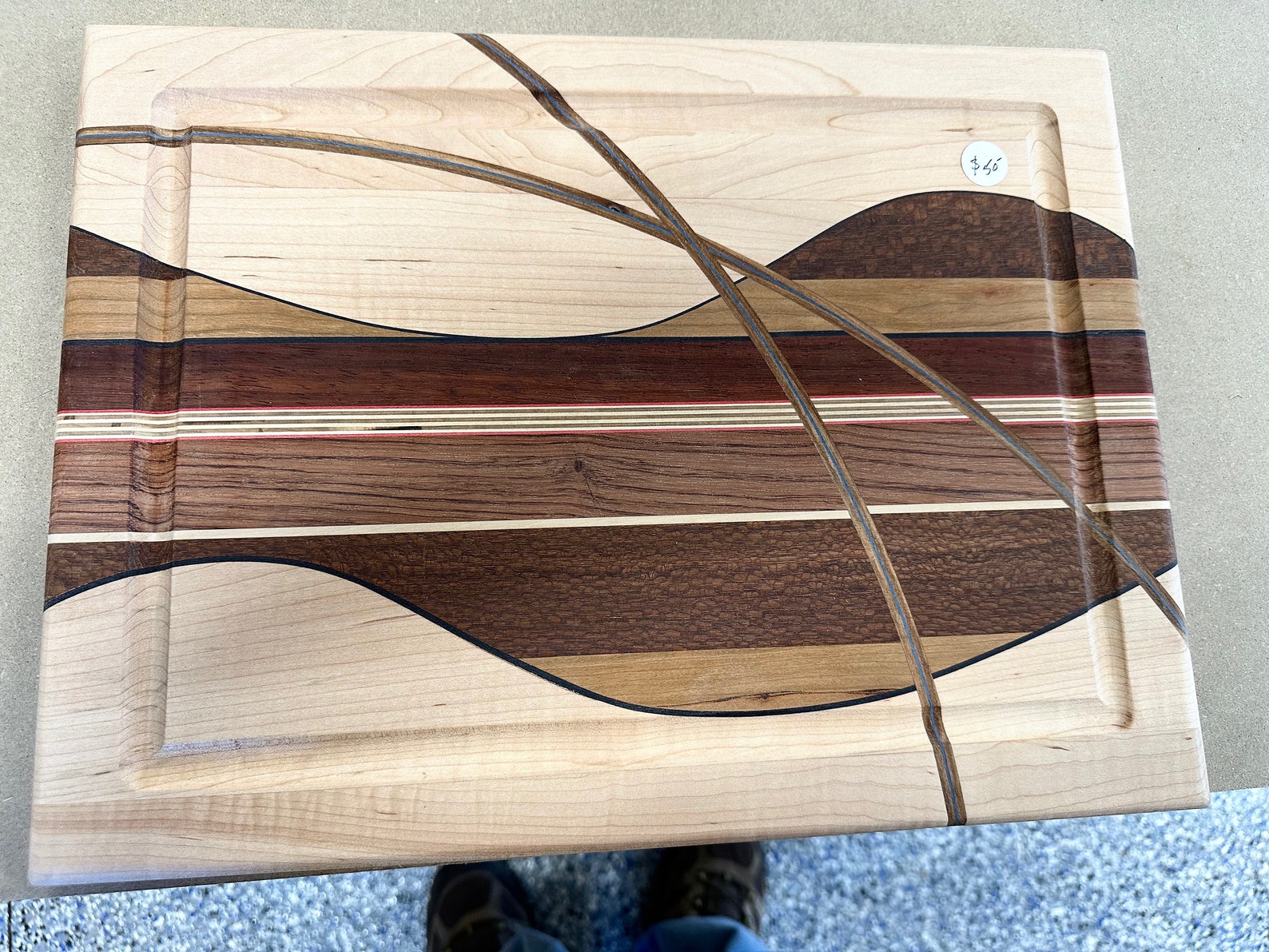 Handmade Cutting Board With Complex Inlay - Etsy