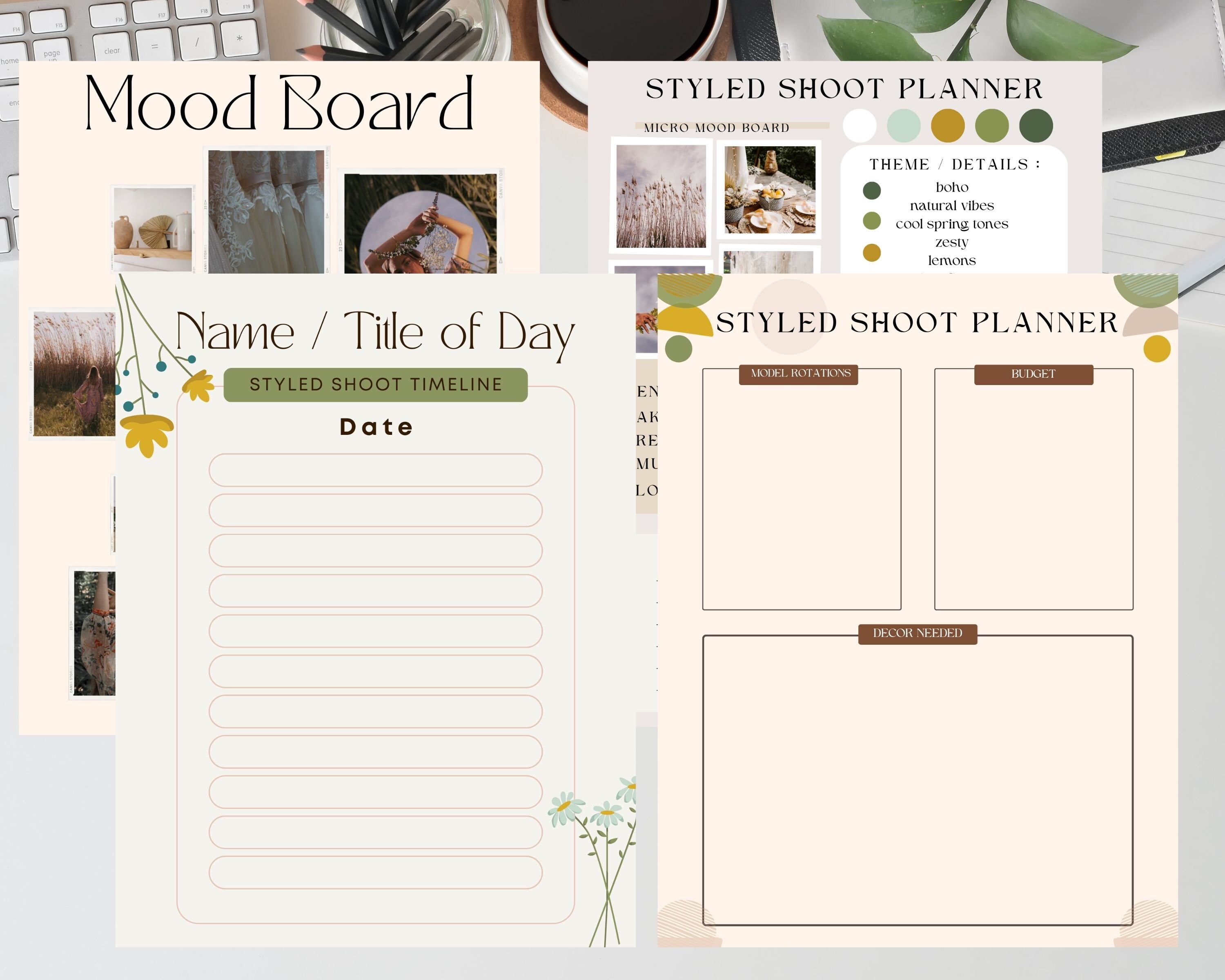 Canva Template Styled Shoot Planner for Photographers - Styled Shoot ...
