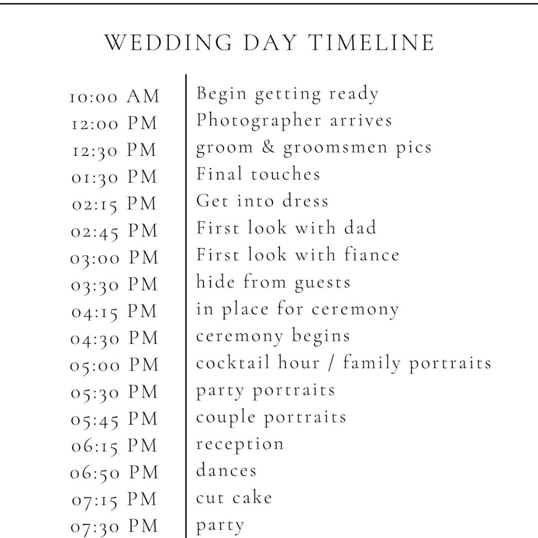 Wedding Timeline Planner | Wedding Timeline Organizer for Brides ...