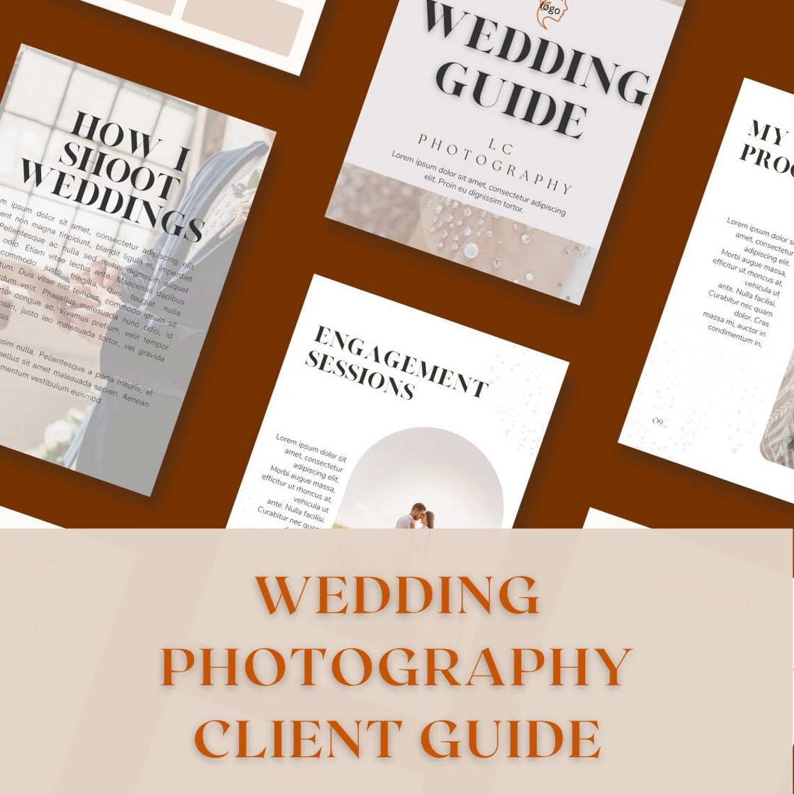 Bride Inquiry Guide, Wedding Client Guide, Canva Wedding Photography ...
