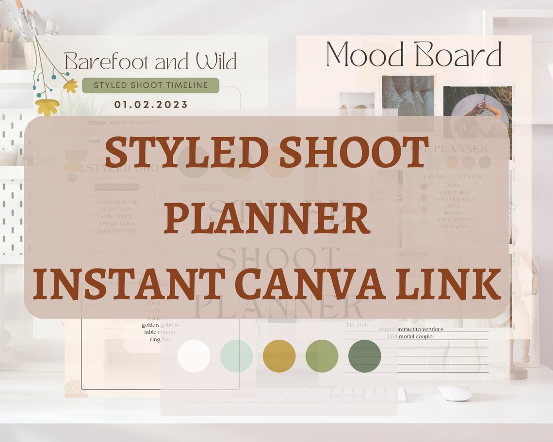 Canva Template Styled Shoot Planner for Photographers Styled Shoot ...