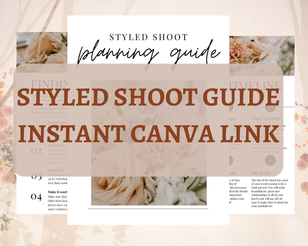 Photographers Styled Shoot Guide | Styled Shoot Planning Guide Step by ...