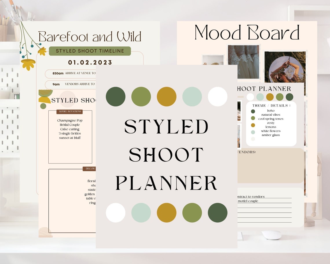 Canva Template Styled Shoot Planner for Photographers Styled Shoot ...