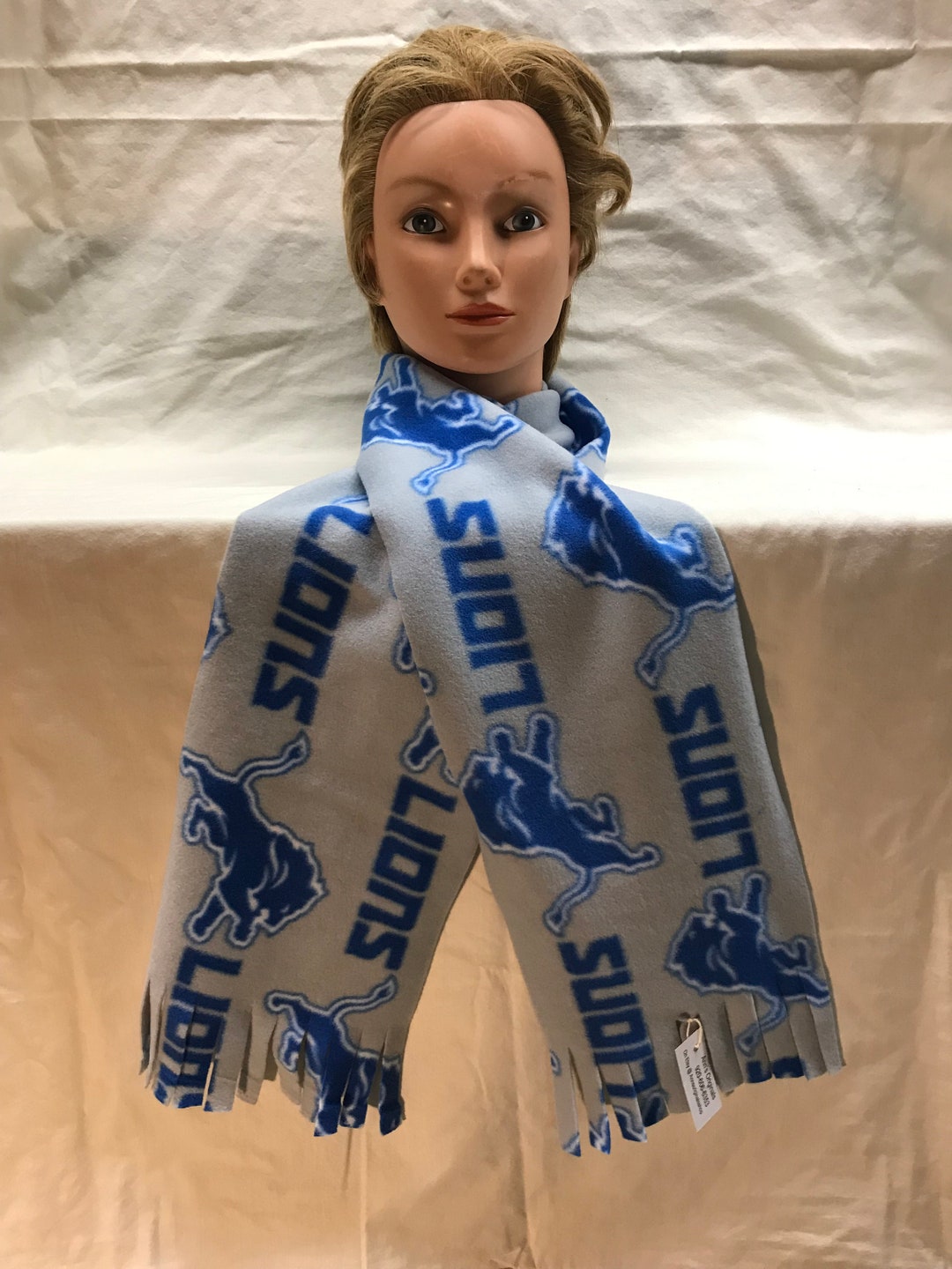 Handmade Detroit Lions Fleece Scarf: NFL Fan Gift - Etsy