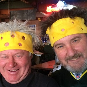 Packers Cheesehead Fleece Headband With Hair: NFL Apparel Gift - Etsy