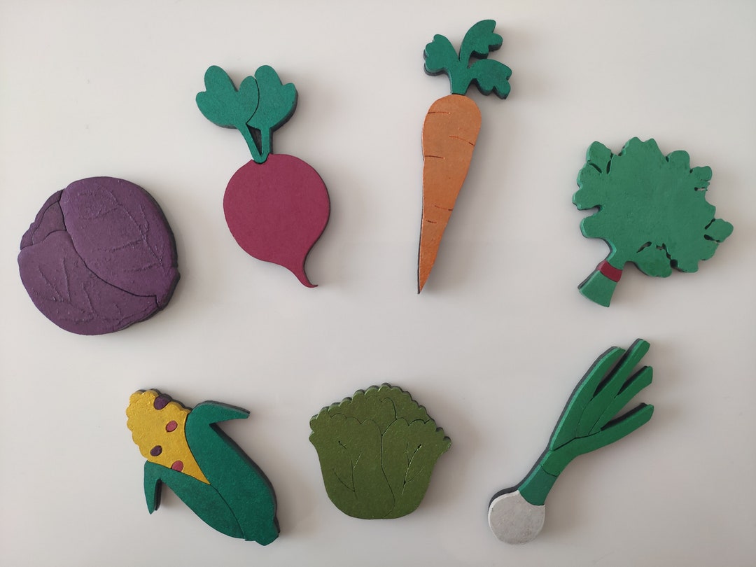 Gemüse Magnet Set, Karotte Magnet, Mais Magnet, Grüner Veggie Magnet ...