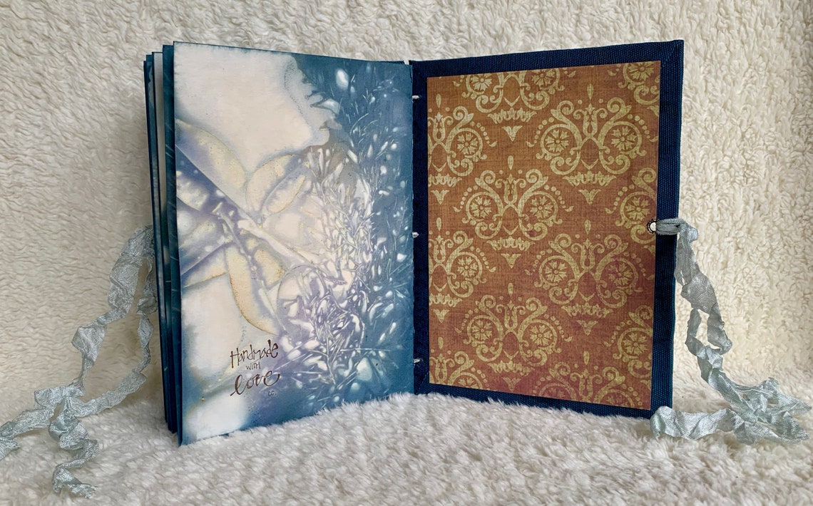 Eco Printed Book (including the Cover). This Handmade, Fabric-bound ...