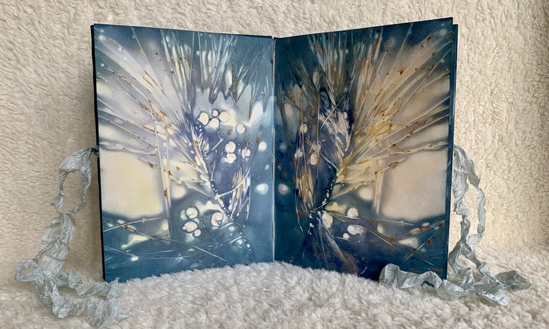 Eco Printed Book (including the Cover). This Handmade, Fabric-bound ...