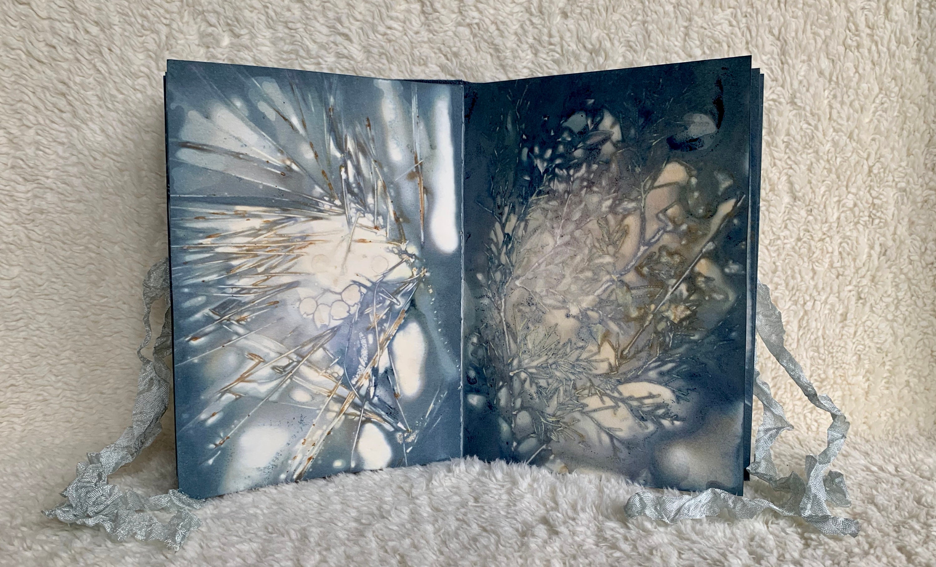 Eco Printed Book (including the Cover). This Handmade, Fabric-bound ...