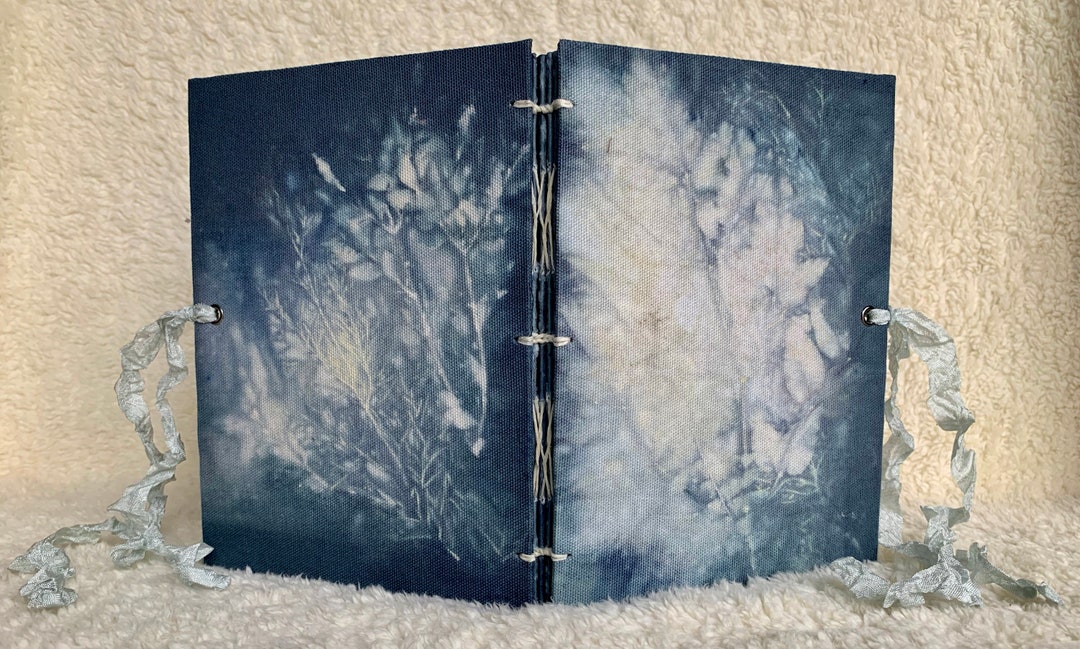 Eco Printed Book (including the Cover). This Handmade, Fabric-bound ...