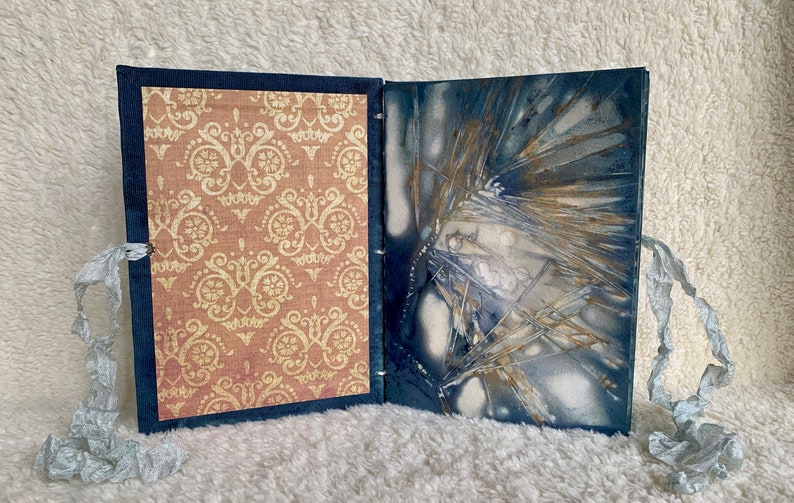 Eco Printed Book (including the Cover). This Handmade, Fabric-bound ...