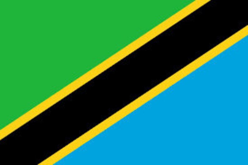 Tanzania Large Flag Decal - Etsy