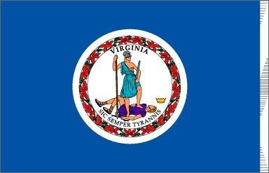 Virginia State Flag Decal - Etsy
