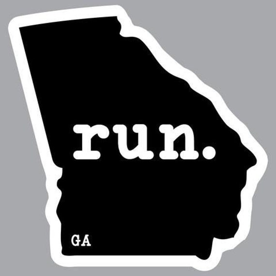 Georgia run decal | Etsy