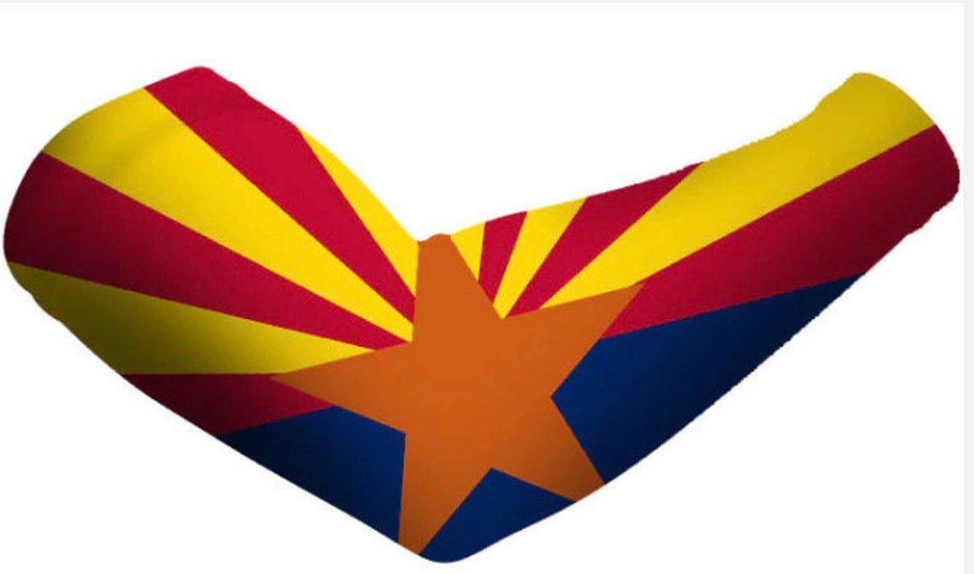 Arizona Flag Arm Sleeves S/M, Compression Arm Sleeves, Custom Arm ...