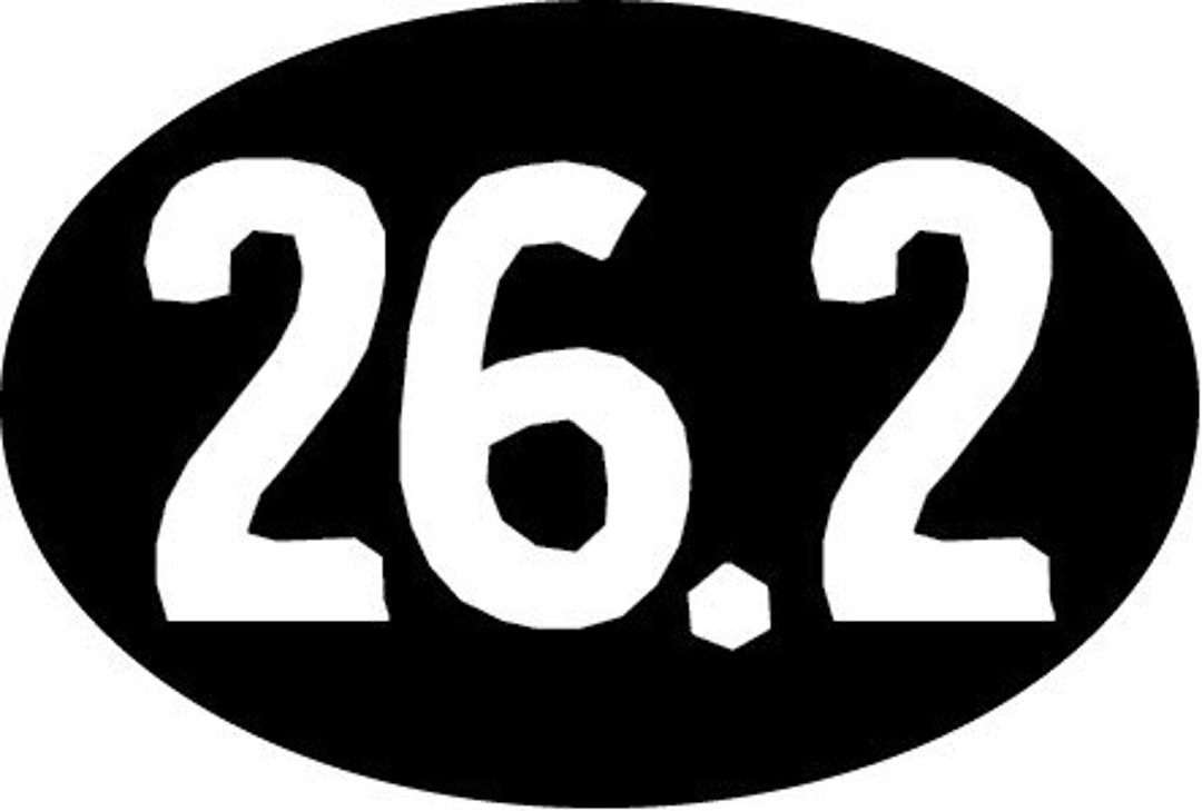 26.2 Black Car Decal - Etsy