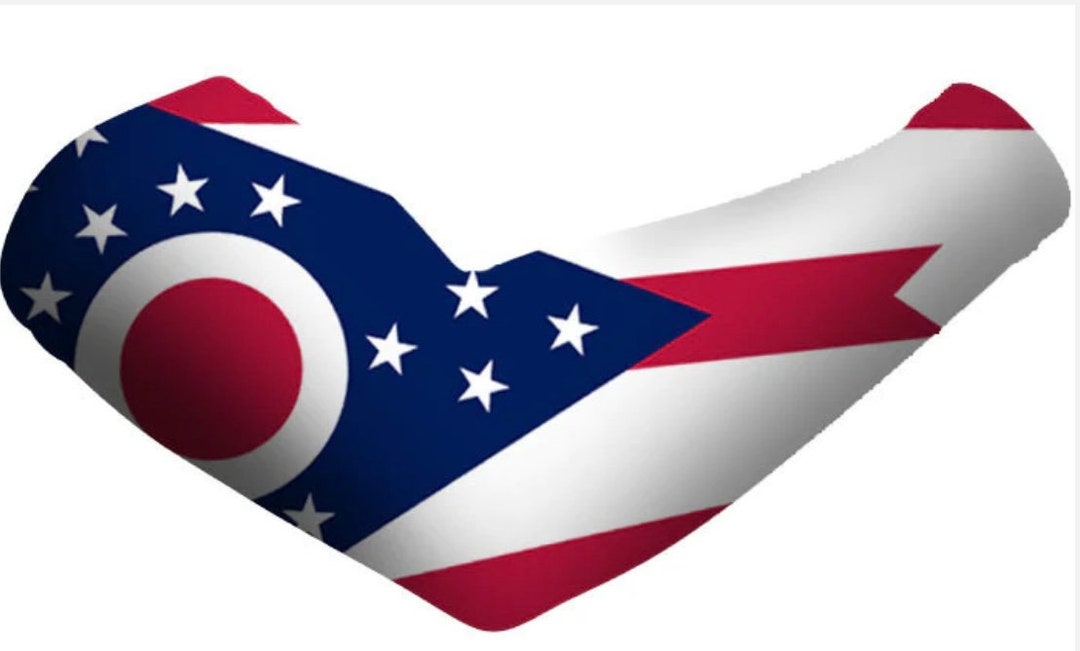 Ohio Flag Arm Sleeves S/M, Compression Arm Sleeves, Custom Arm Sleeves ...