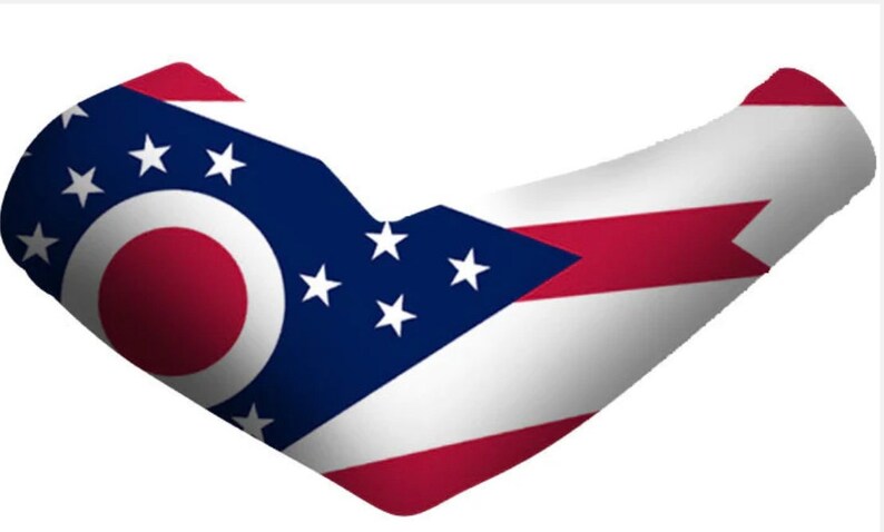 Ohio Flag Arm Sleeves S/M, Compression Arm Sleeves, Custom Arm Sleeves ...